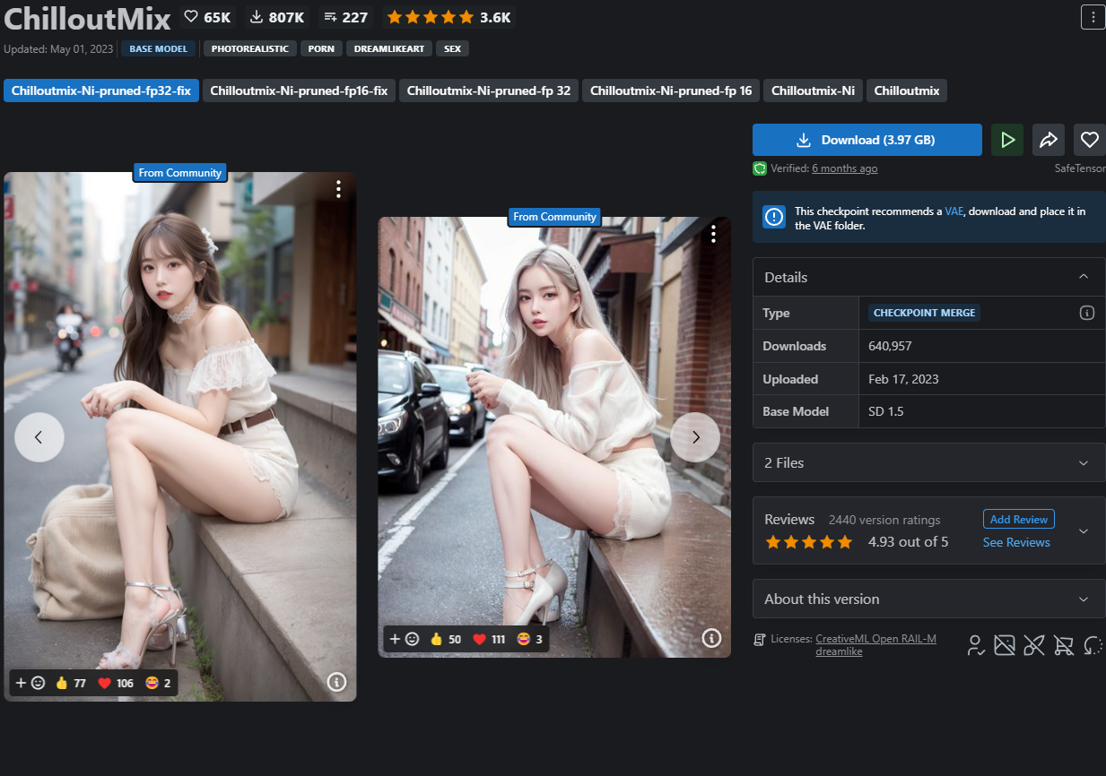 Stable Diffusion Day 3 – 真實人物模型(ChilloutMix+Lora) – 我曾經是冒險者